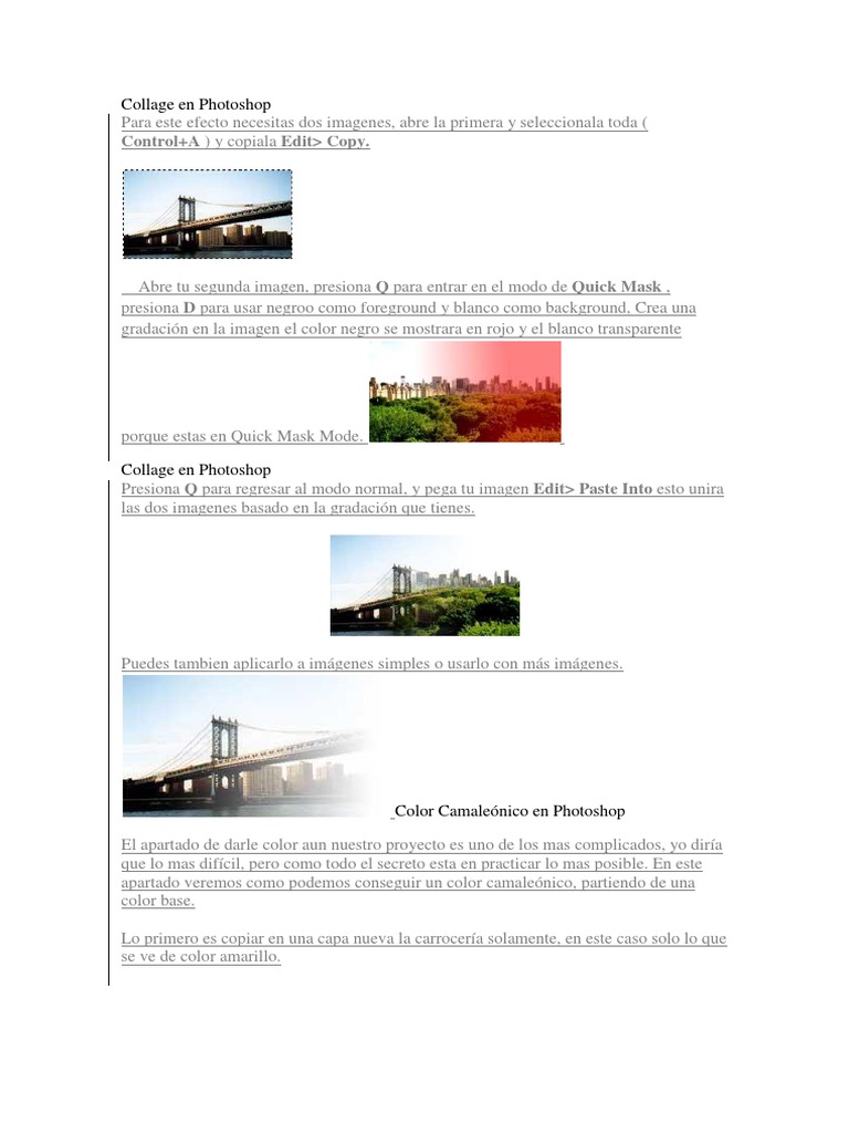 Collage en Photoshop | PDF | Azul | Color