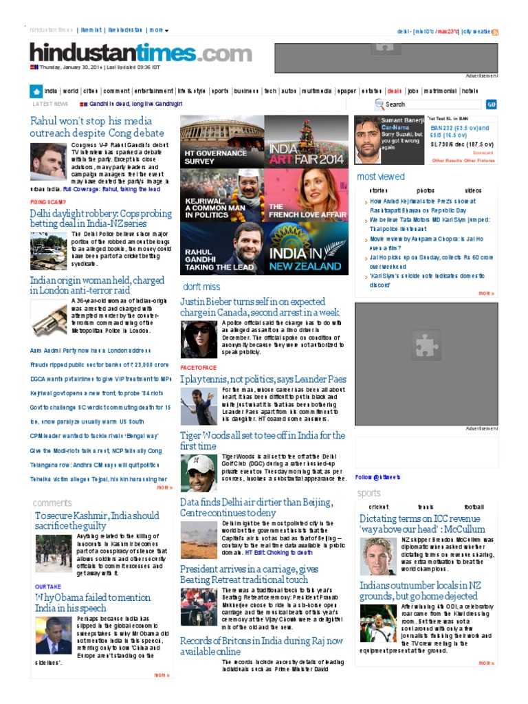 Hindustan Times - Breaking News, India, World, Bollywood, Sports ...
