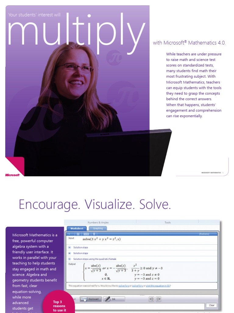 Microsoft Mathematics | PDF