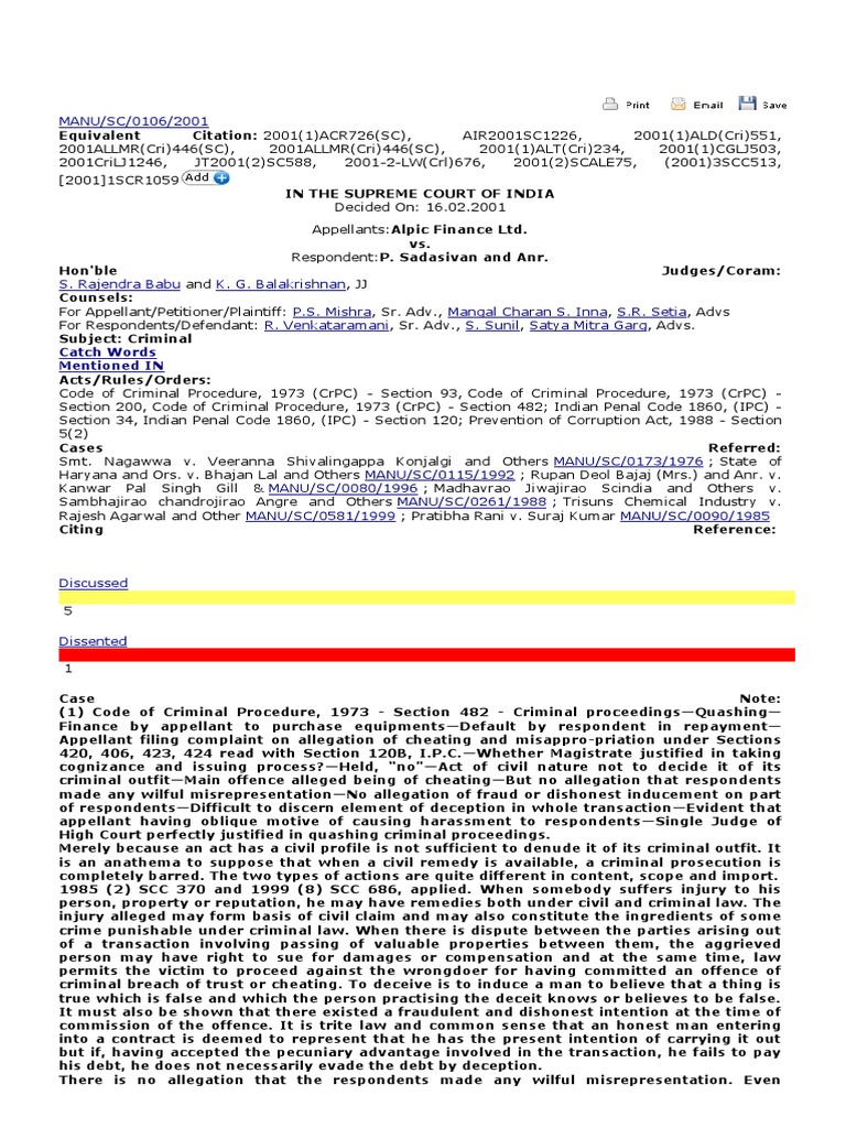 Civil Remedy - No Bar - Criminal Prosecution | PDF | Fraud ...