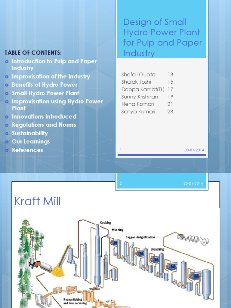 Design of Small Hydro Power Plant For Pulp and Paper Industry | PDF ...