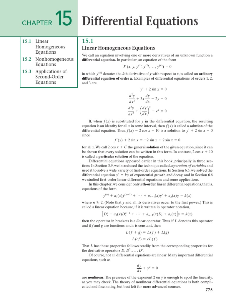Differential Eqn | Equations | Differential Equations | Free 30-day ...