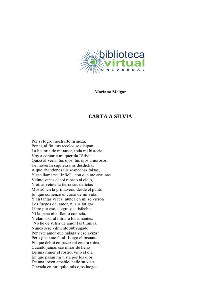 carta a silvia.pdf | Incendios | Alma
