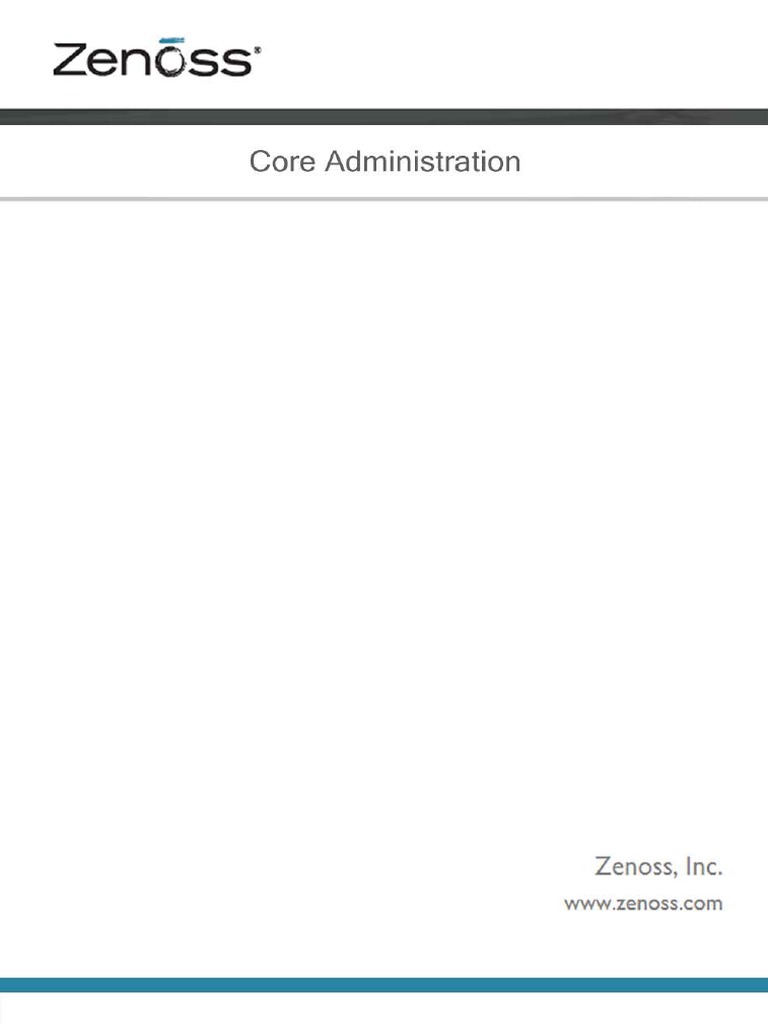 Zenoss Core Administration 02 102013 4.2 v07 | PDF | Server (Computing ...