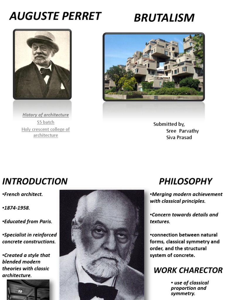 Auguste Perret | PDF | Wall | Environmental Design