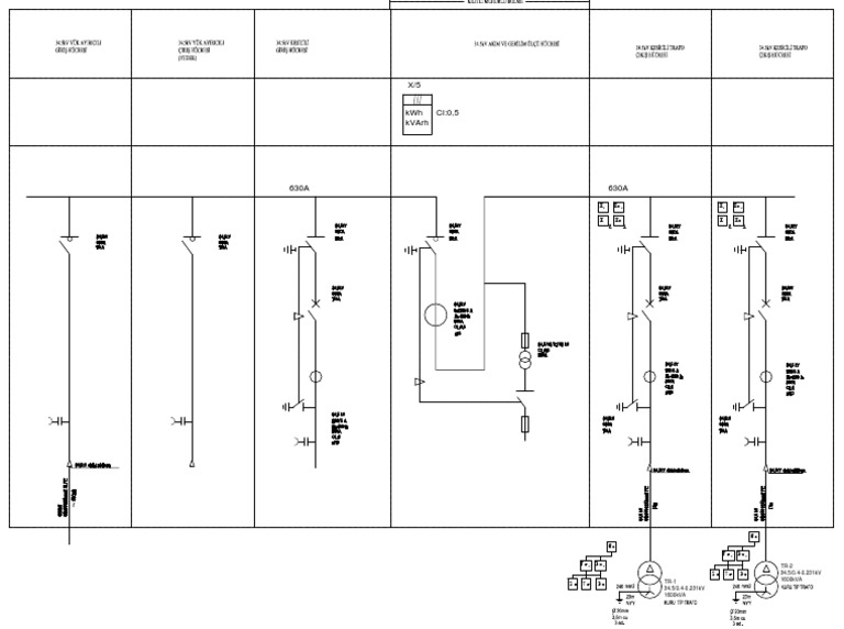 TRAFO TEK HAT ŞEMASI-Model | PDF