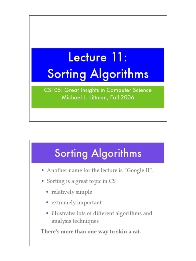 Sorting | PDF | Html | Html Element