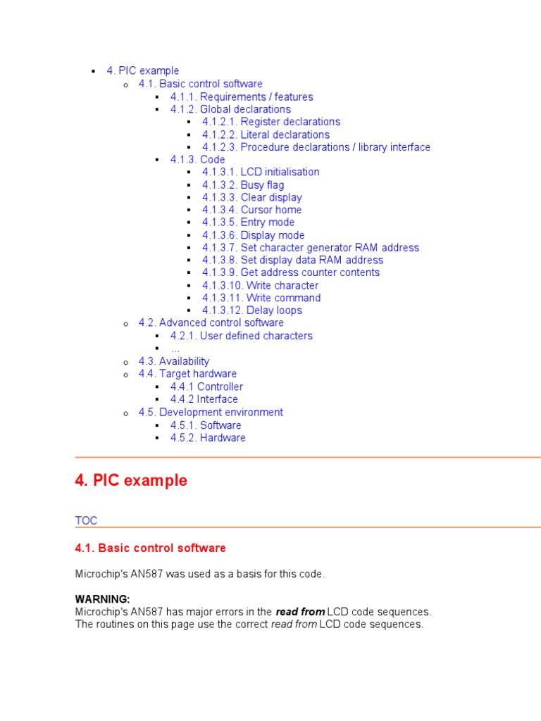 PIC LCD Control Software Guide | PDF | Teaching Methods & Materials ...
