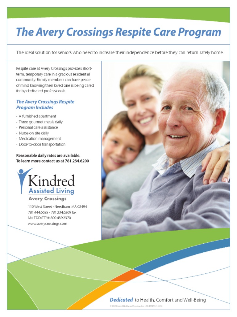 The Kindred Assisted Living - Avery Crossings Respite Care Program ...