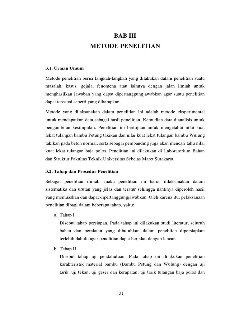 Bab 3 Metodologi Penelitian | PDF