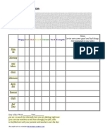 Hourly Mood and Symptom Tracking Chart ODF | PDF