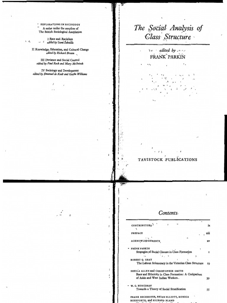 Strategies of Social Closure in Class Formation | PDF | Social ...