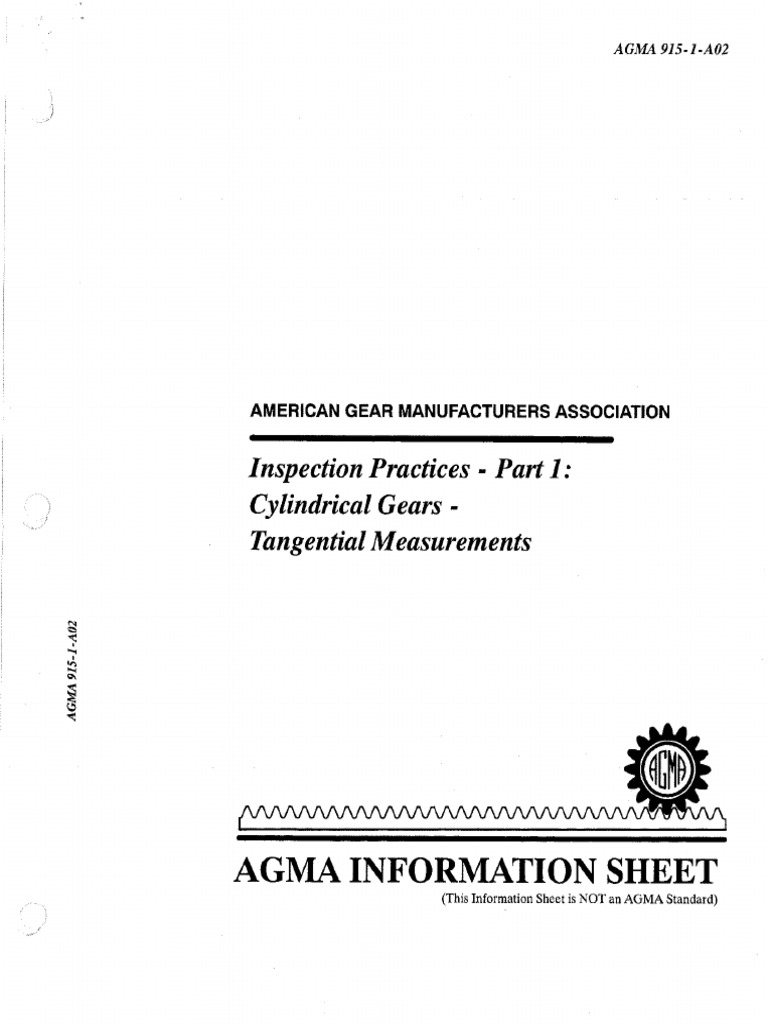 Agma 915-1-A02 | PDF