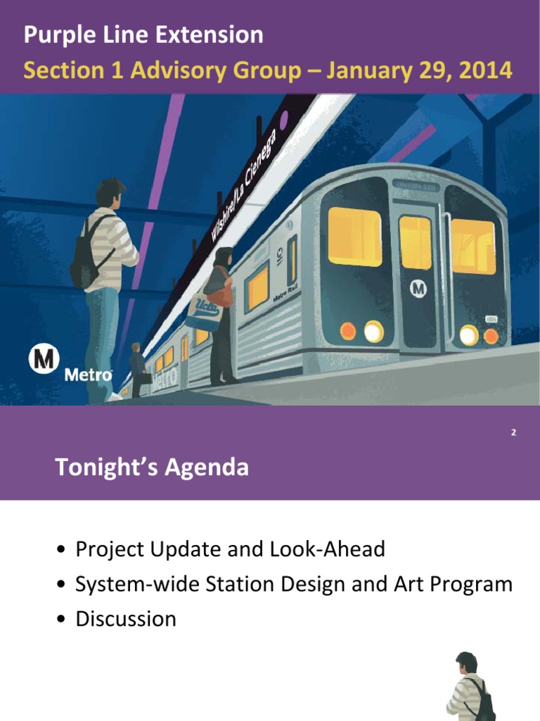 Jan 2014 Presentation For Purple Line Extension | PDF