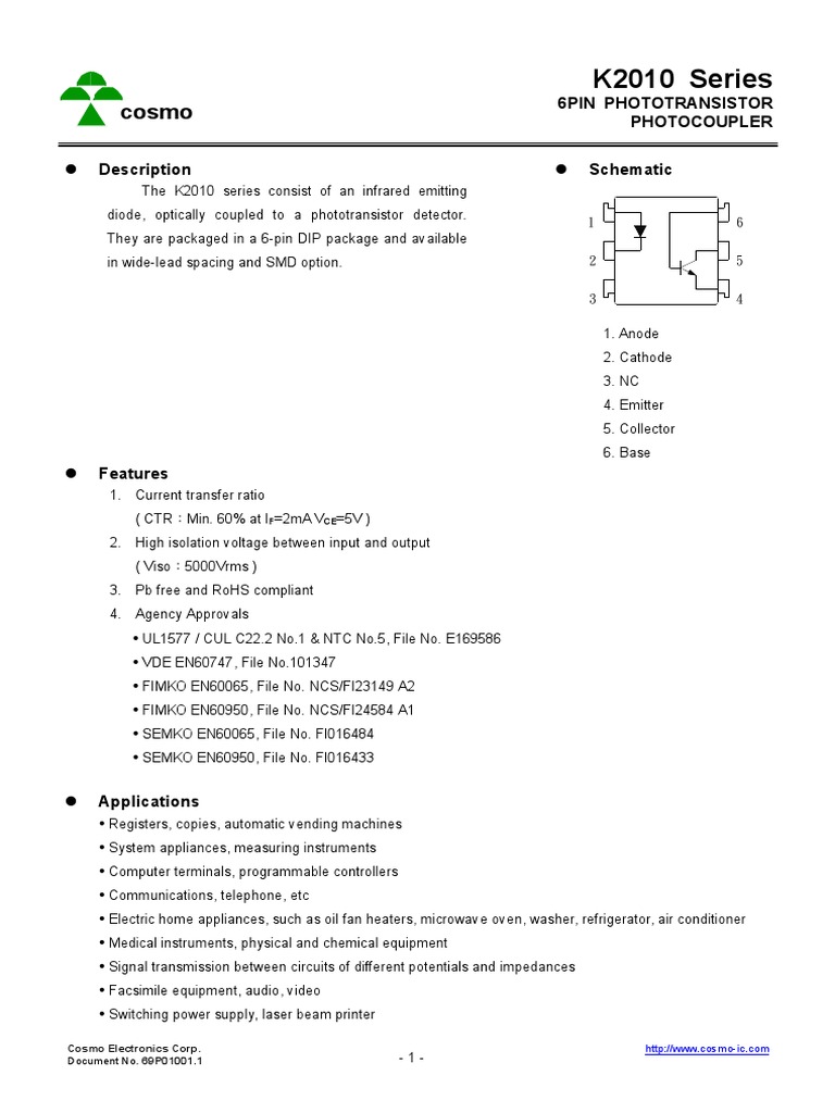 Datasheet K2010 | PDF | Reliability Engineering | Electrical Engineering