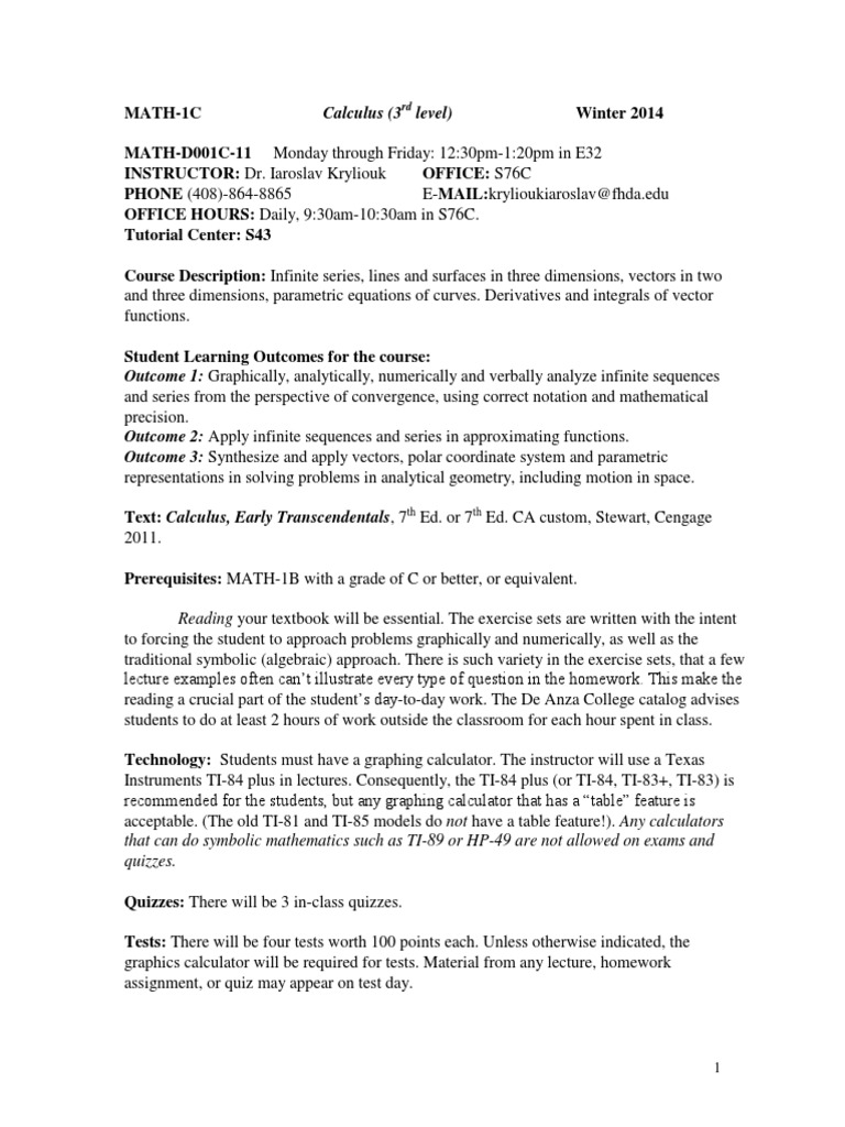Math Calc Cheat Sheet | PDF | Calculus | Vector Space