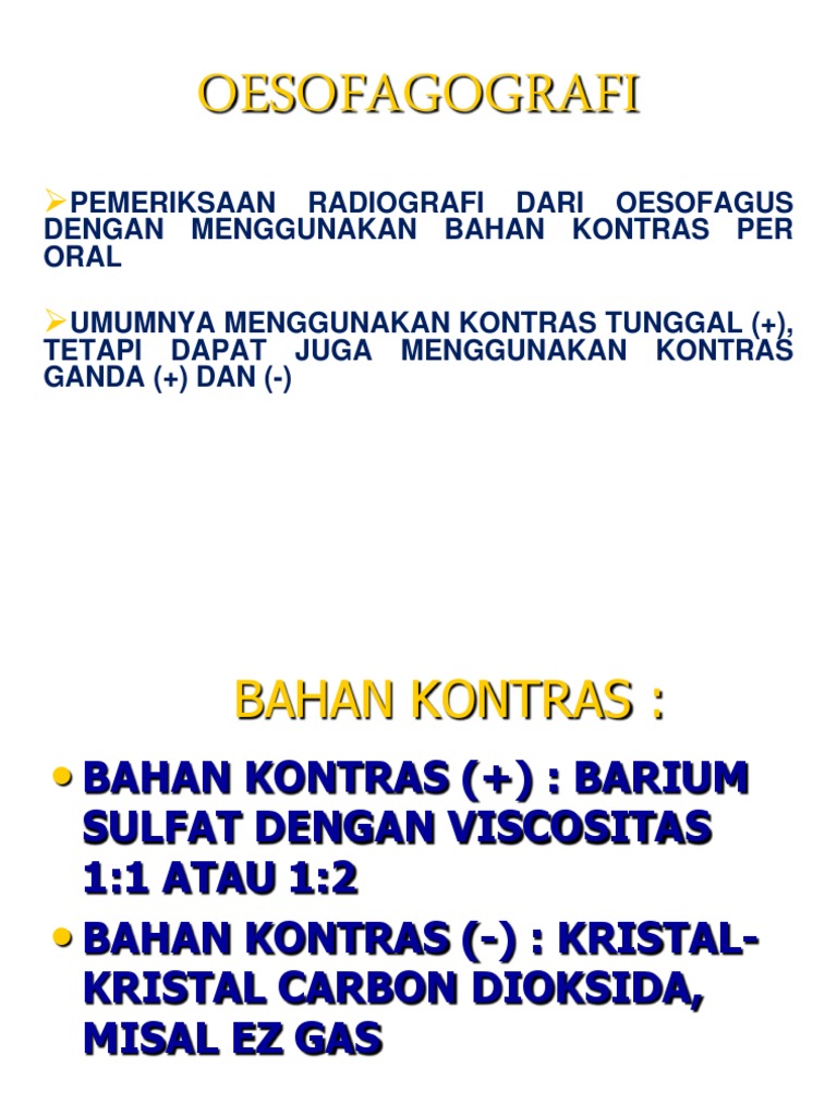 Esofagografi & MD | PDF | Sains & Matematika