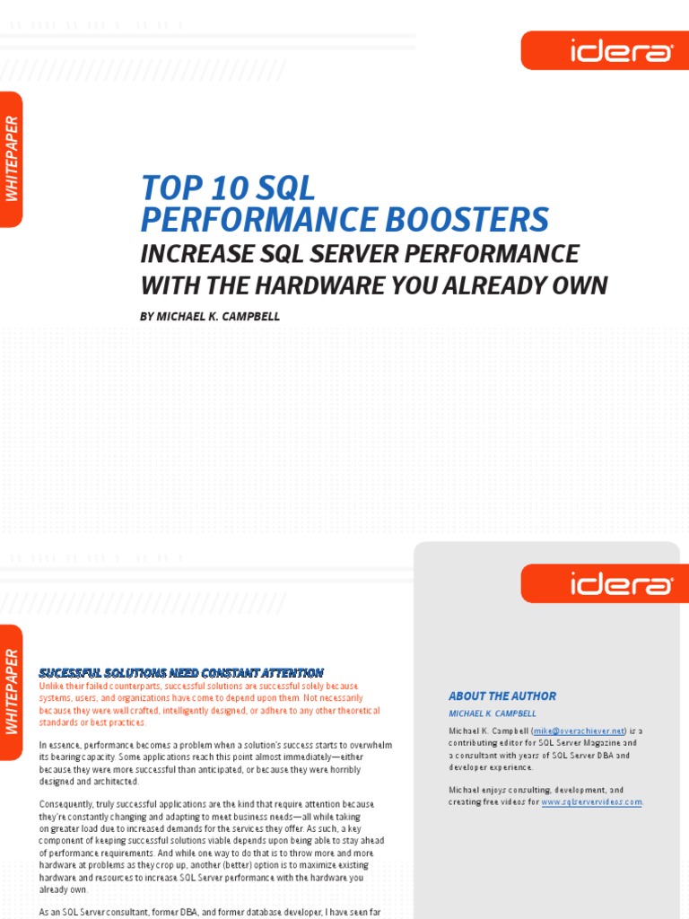 2 29022 Top10SQLPerf | PDF | Database Index | Microsoft Sql Server