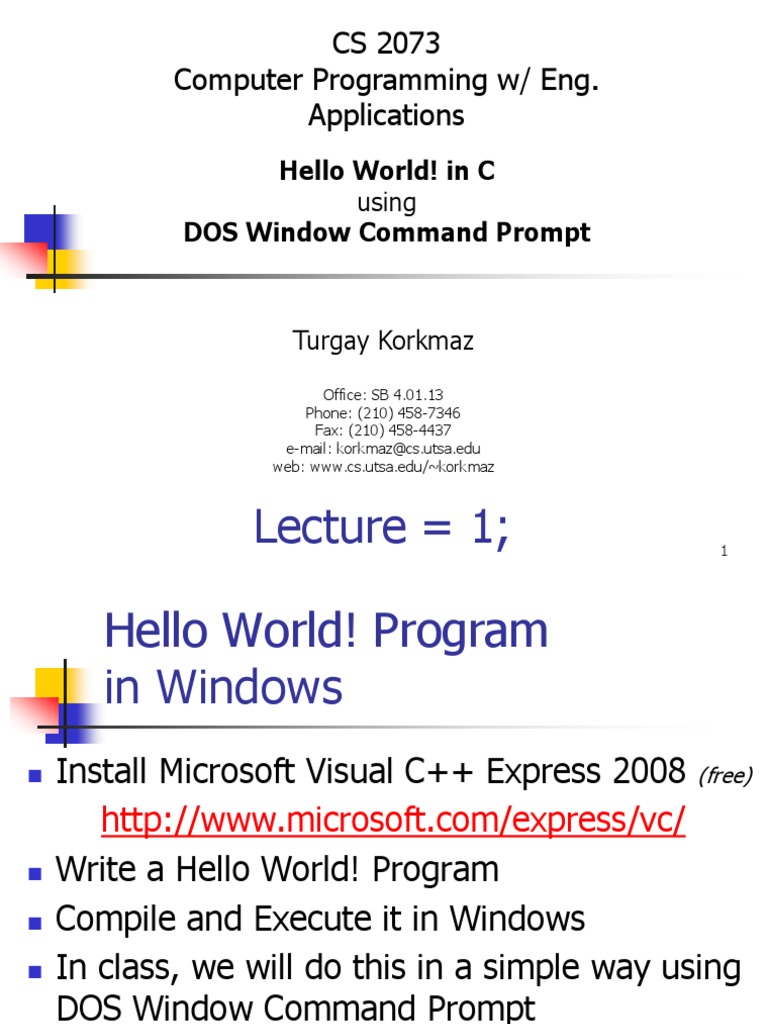 Intro Programming | PDF | Integrated Development Environment | Microsoft Visual Studio