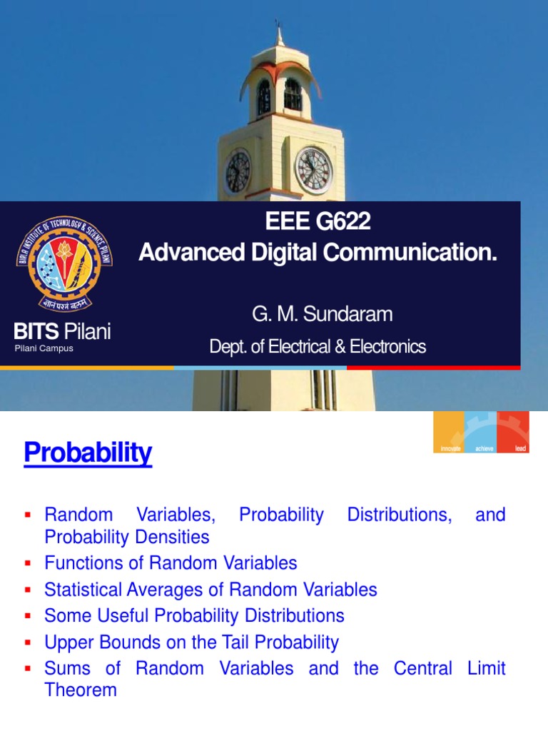 Chapter 2 DIgital Communication | PDF | Probability Theory ...