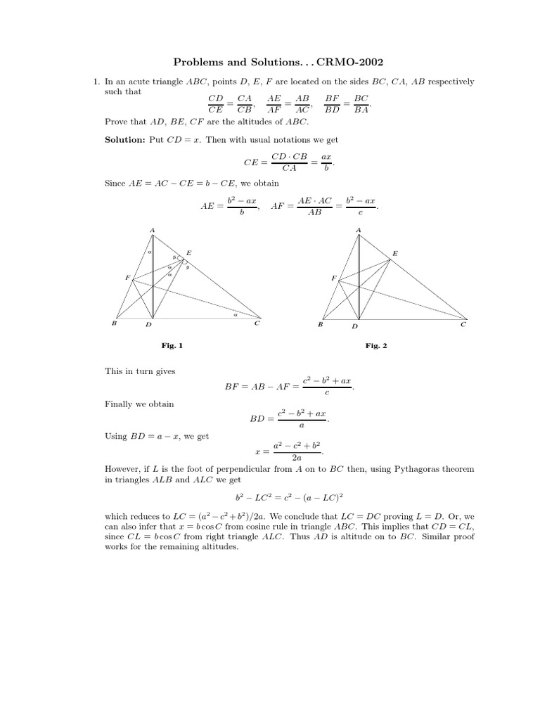 Advanced Math Problem Solving | PDF