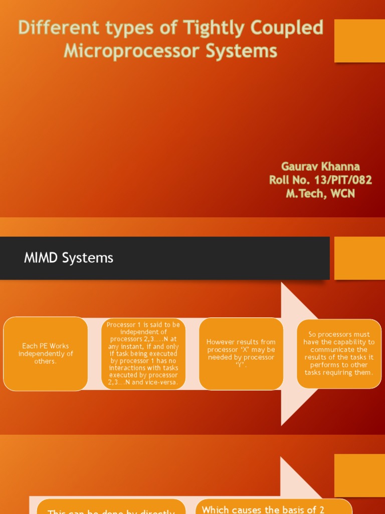 Tightly Coupled Microprocessor Systems | PDF | Central Processing Unit ...