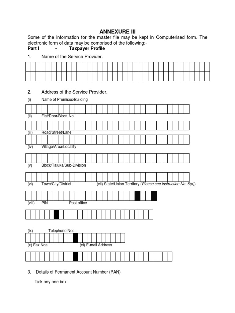 Annexure Iii: - Taxpayer Profile | PDF | Government Finances | Taxes