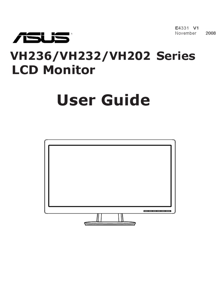 User Guide: LCD Monitor | PDF | Computer Monitor | Electromagnetic Interference