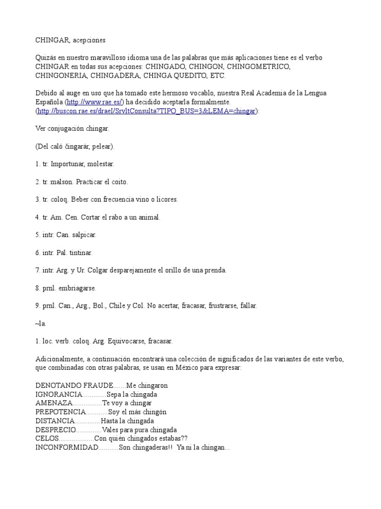 Chingar Chingado Chingon Chingometrico Chingoneria Chingadera Chinga ...