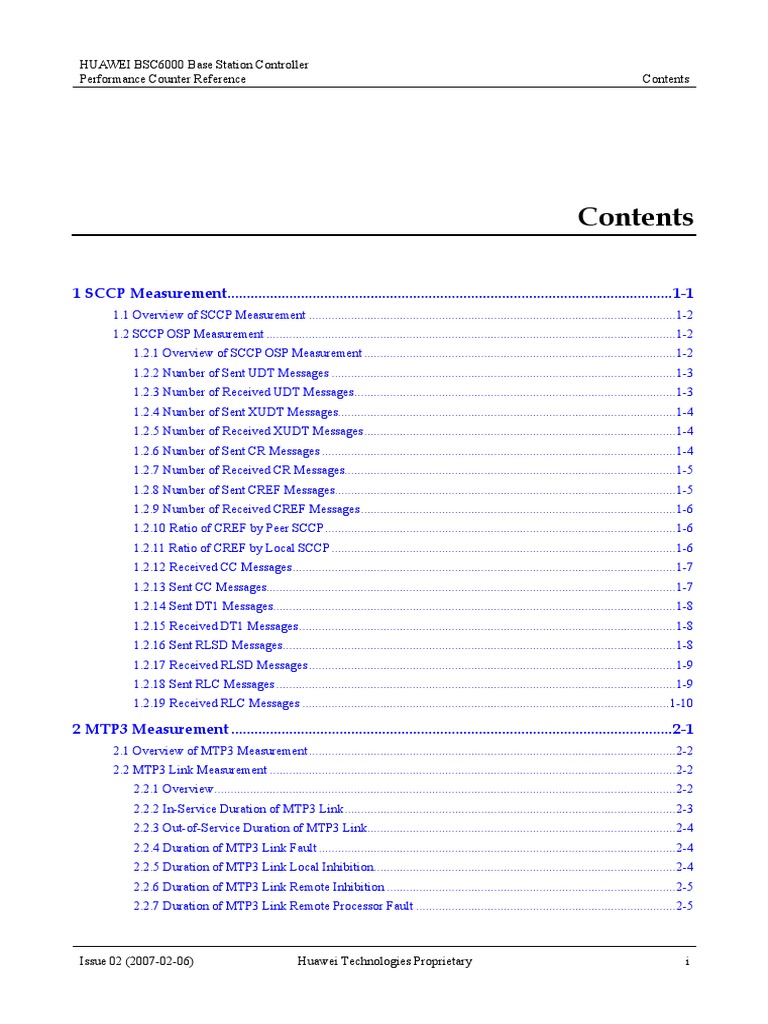 Huawei Performance Counter | PDF | Networks | Radio Resource Management