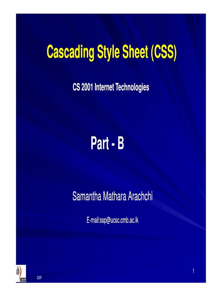 Cascading Style Sheet (CSS) | Download Free PDF | Cascading Style Sheets | Html Element