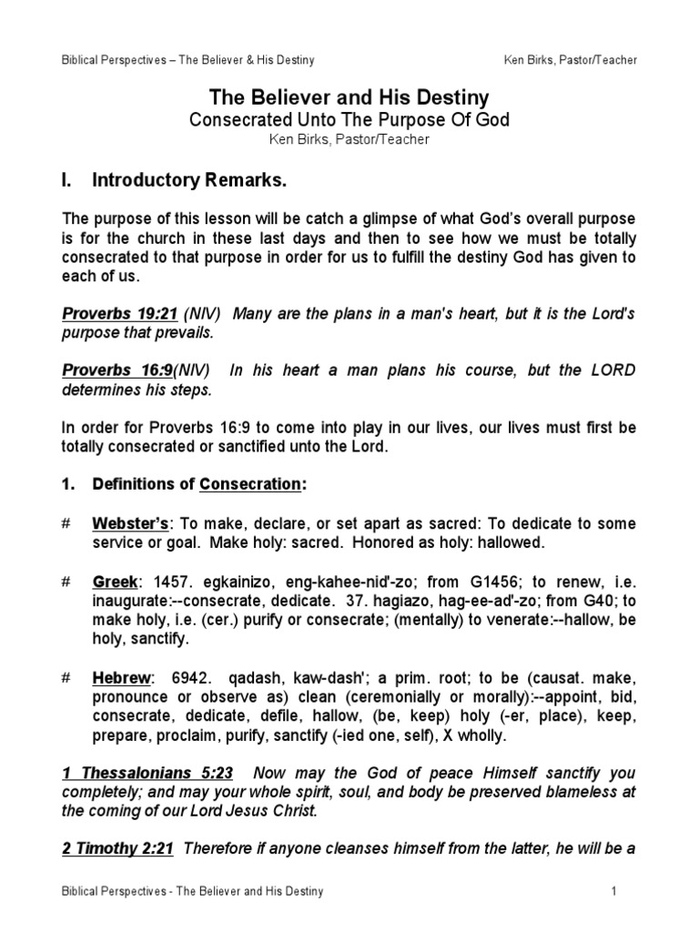 Destiny Purpose | PDF | Spirituality | Christian Worship And Liturgy