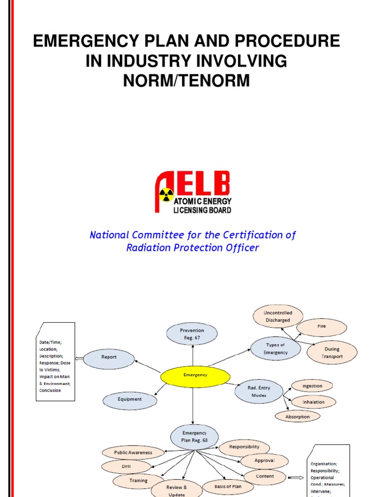 Emergency Plan and Procedure in Industry Involving Norm/Tenorm | PDF ...