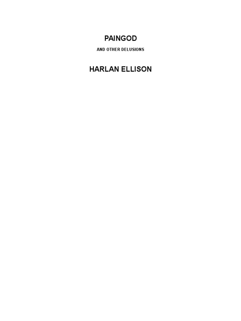Ellison, Harlan - Paingod Other | PDF