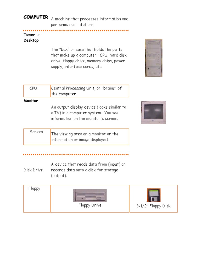 Computer: Tower or Desktop | PDF | Disk Storage | Computer Keyboard