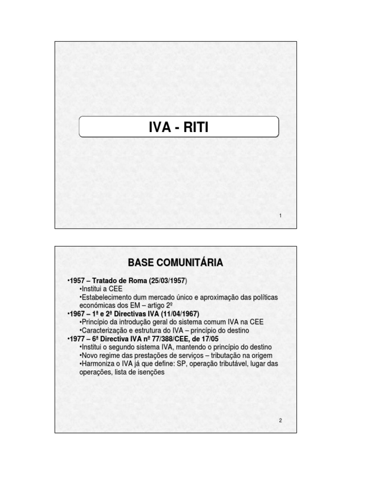 An Overview Of The Value Added Tax Vat Framework In Portugal History