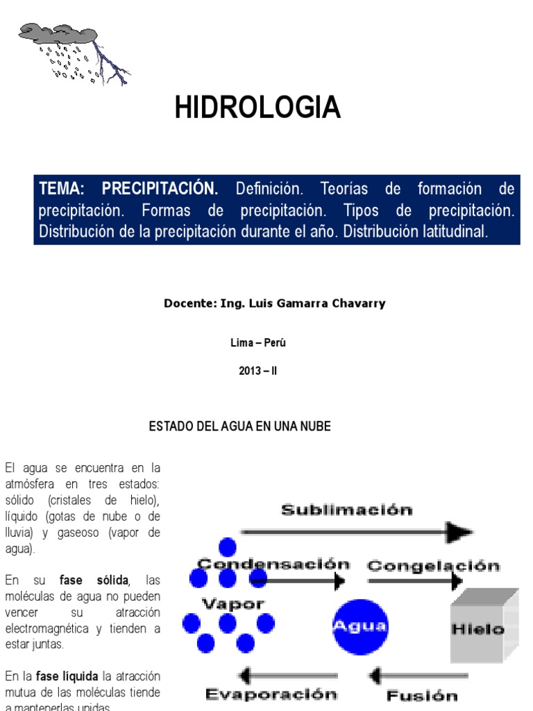 Tema 7 Precipitación | Descargar gratis PDF | Precipitación | Velocidad ...