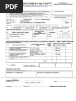 IEB (Institution of Engineers, Bangladesh) Membership Form | PDF ...
