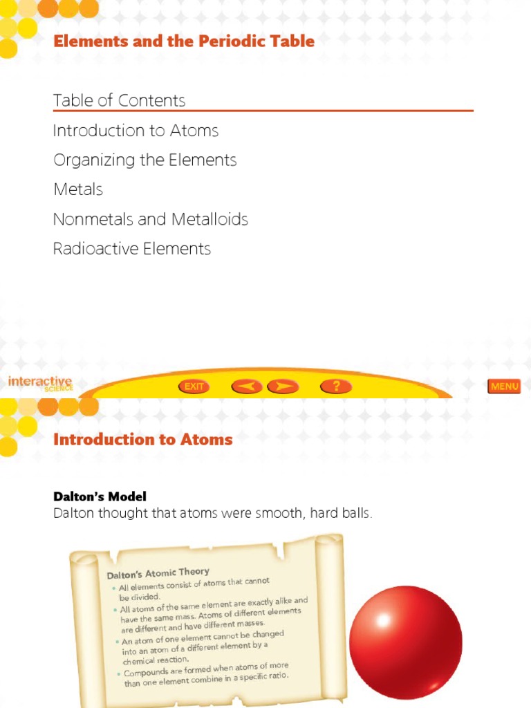 Intro to Atoms & Periodic Table | PDF | Atoms | Periodic Table