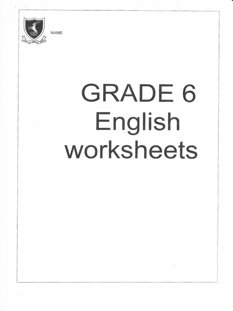 Grade 6 - English | PDF