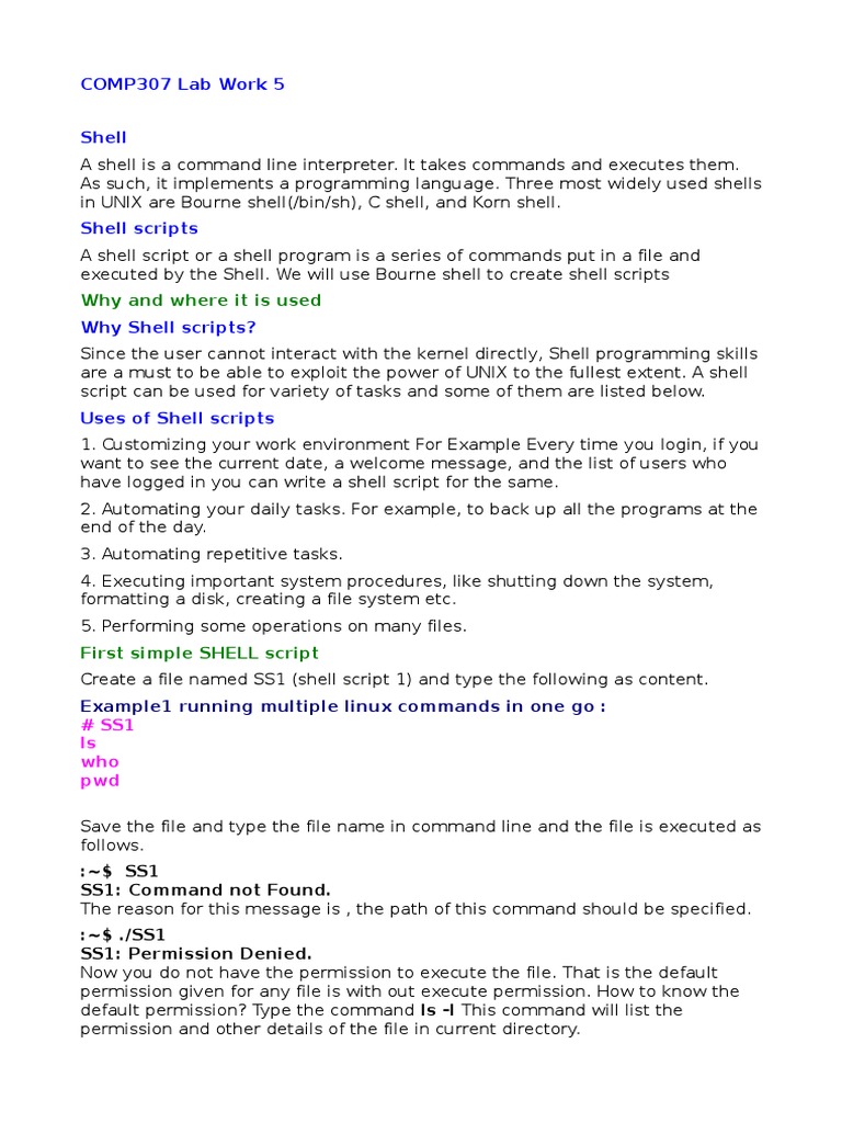 Labsheet 5 | PDF | Command Line Interface | Parameter (Computer Programming)