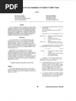 Cable Tray Fill and Load Calculation | PDF | Cable | Wire