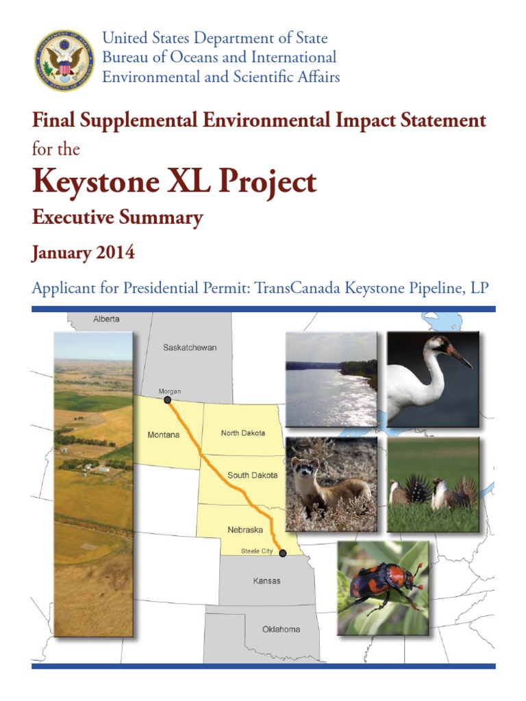Keystone XL Pipeline - Environmental Impact Statement | PDF | Law ...