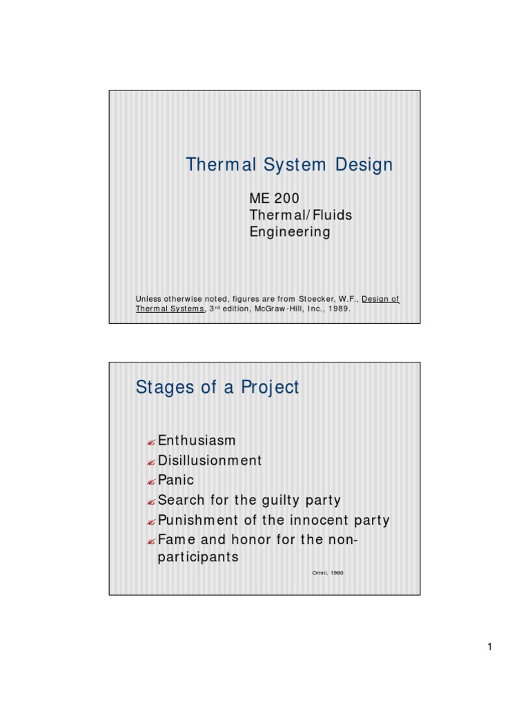 Thermal System Design Overview | PDF | Heat | Heat Transfer