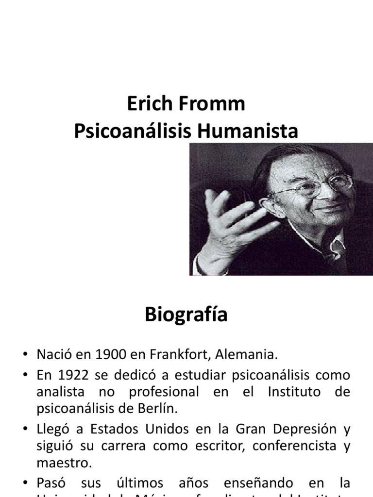 Erich Fromm | PDF | Erich Fromm | Psicoanálisis