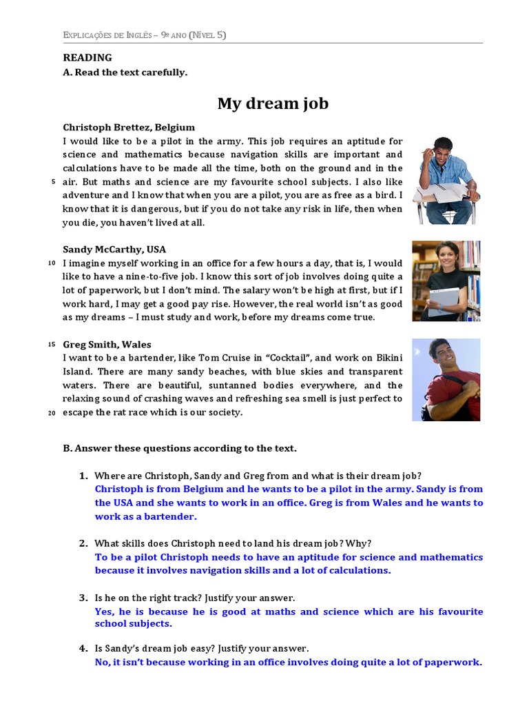 Dream Jobs and Career Aspirations | PDF | Autopsy | Volunteering