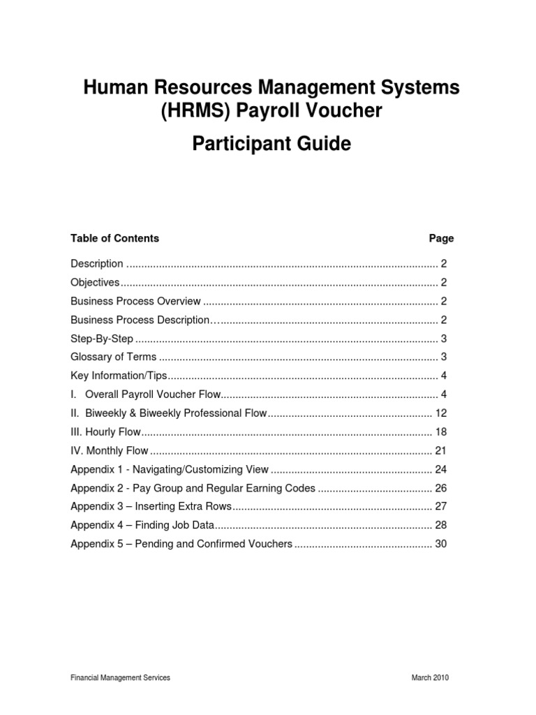 Payroll Voucher Guide | Payroll | Overtime