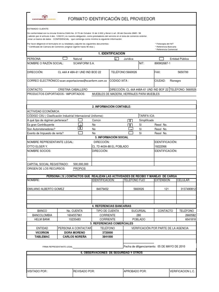 Formato Circular 170 Aerolineas | PDF
