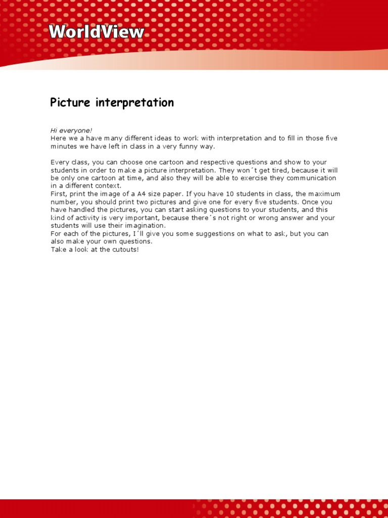 Picture Interpretation | PDF | Leisure