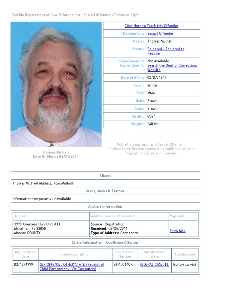 Thomas Mulhall - FDLE Flyer | PDF